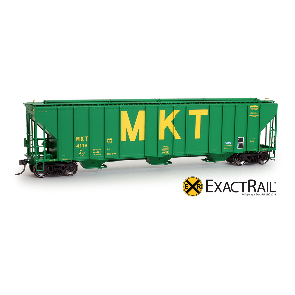 Evans 4780 Covered Hopper HO Scale | MKT | ExactRail - ExactRail Model ...