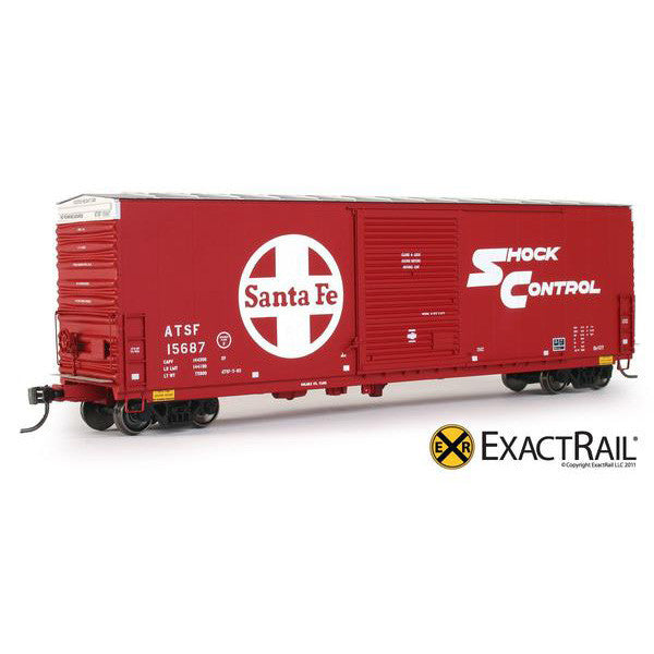 ExactRail HO Train : PC&F 6033 Hy-Cube Box Car : ATSF - ExactRail Model ...