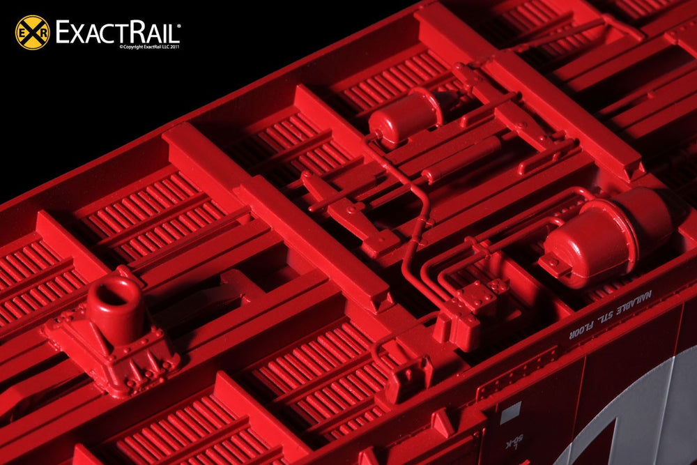 ExactRail HO Train : PC&F 6033 Hy-Cube Box Car : ATSF - ExactRail Model ...