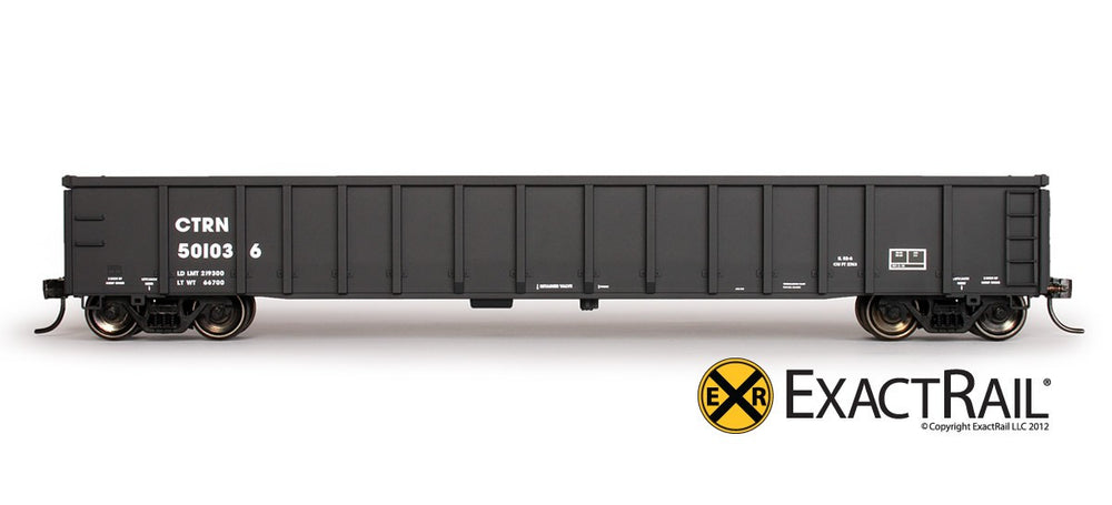 Model Train Thrall 2743 Gondola | UP/CTRN | ExactRail - ExactRail Model Trains