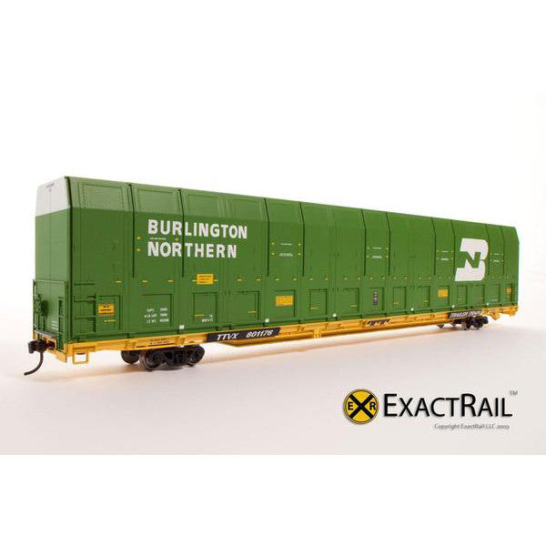 HO Scale: Vert-A-Pac Autorack - BN - ExactRail Model Trains