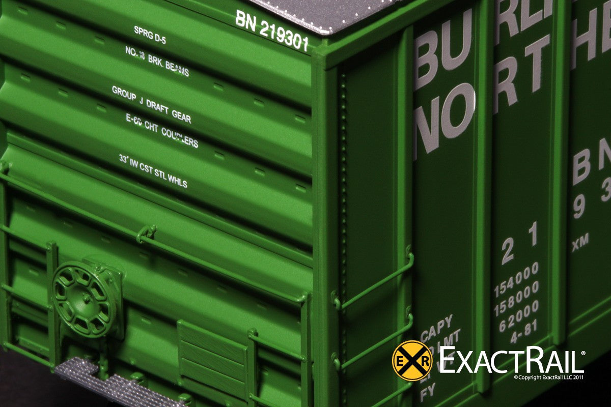 HO Scale Evans-USRE 5277 Boxcar | BN | ExactRail - ExactRail Model Trains