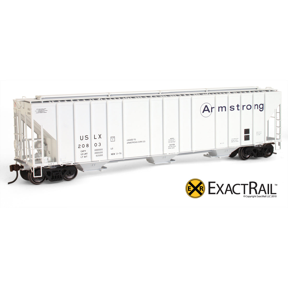 Evans 4780 Covered Hopper | Armstrong/USLX | ExactRail - ExactRail ...
