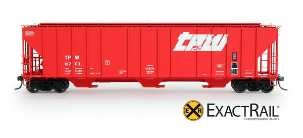 Evans 4780 Covered Hopper HO Scale | TPW | ExactRail - ExactRail Model ...