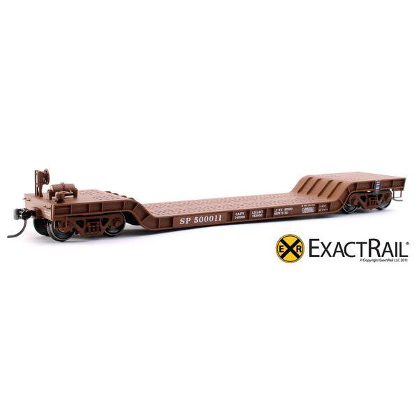 HO Scale: 48' Depressed Center Flat Car - SP - ExactRail Model Trains