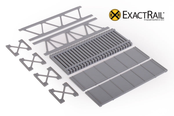 Kits HO Scale 30' Deck Plate Girder Bridge | ExactRail - ExactRail ...