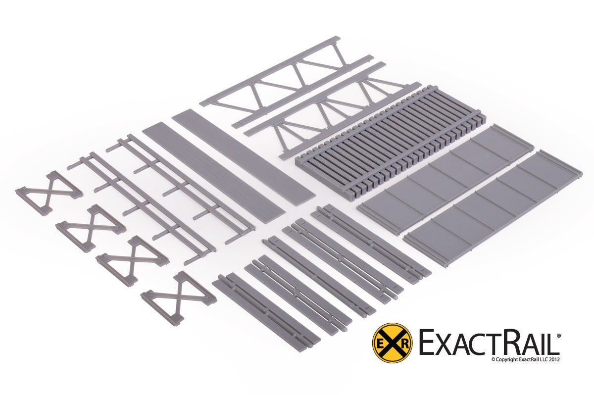 Kits HO Scale 30' Deck Plate Girder Bridge | ExactRail - ExactRail ...