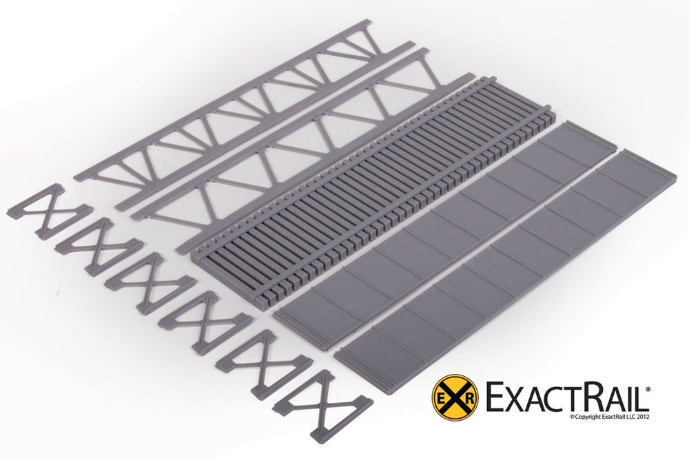Kits HO Scale 50' Deck Plate Girder Bridge | ExactRail - ExactRail ...