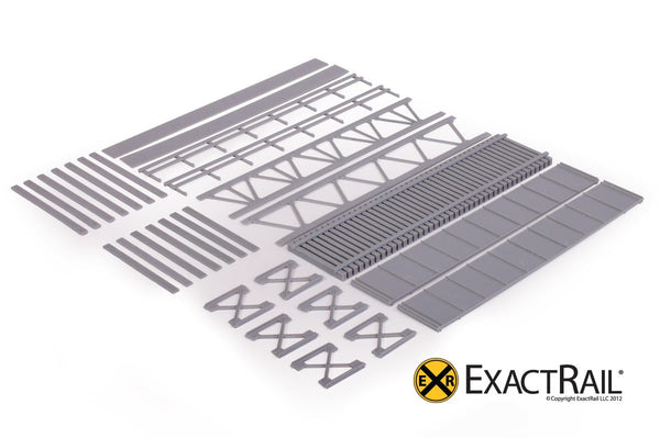 Kits HO Scale 50' Deck Plate Girder Bridge | ExactRail - ExactRail ...
