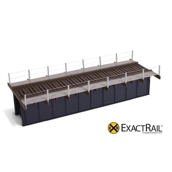 50' Deck Plate Girder Bridge Cable Handrail | ExactRail - ExactRail ...