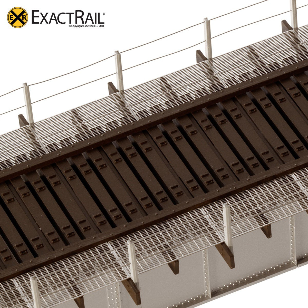 72' Deck Plate Girder Bridge Cable Handrail | ExactRail - ExactRail ...
