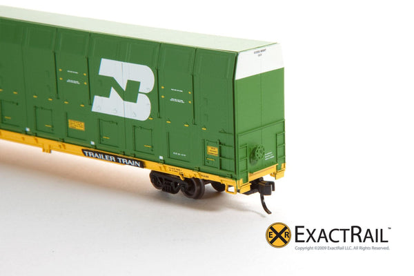 N Scale: Vert-A-Pac Autorack - BN - ExactRail Model Trains