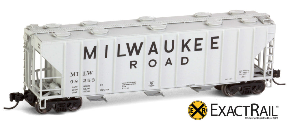 ExactRail N Scale : PS-2CD 4000 Covered Hopper : Wabash - ExactRail ...