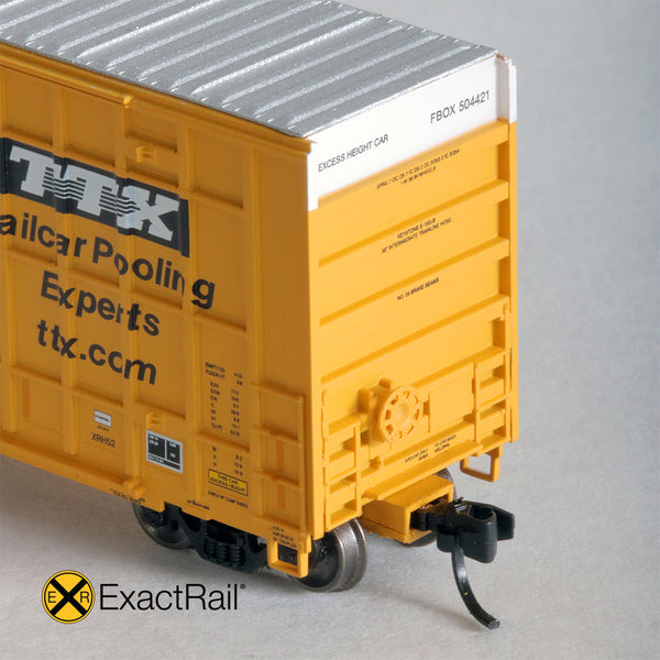 Boxcar TTX Trinity As Delivered FBOX N | ExactRail - ExactRail Model Trains