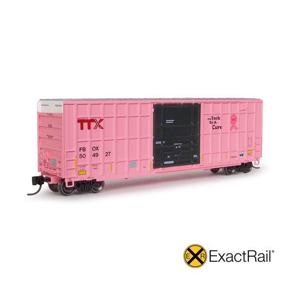 N Scale: Trinity 6275 Boxcar - TTX/FBOX On Track for the Cure ...