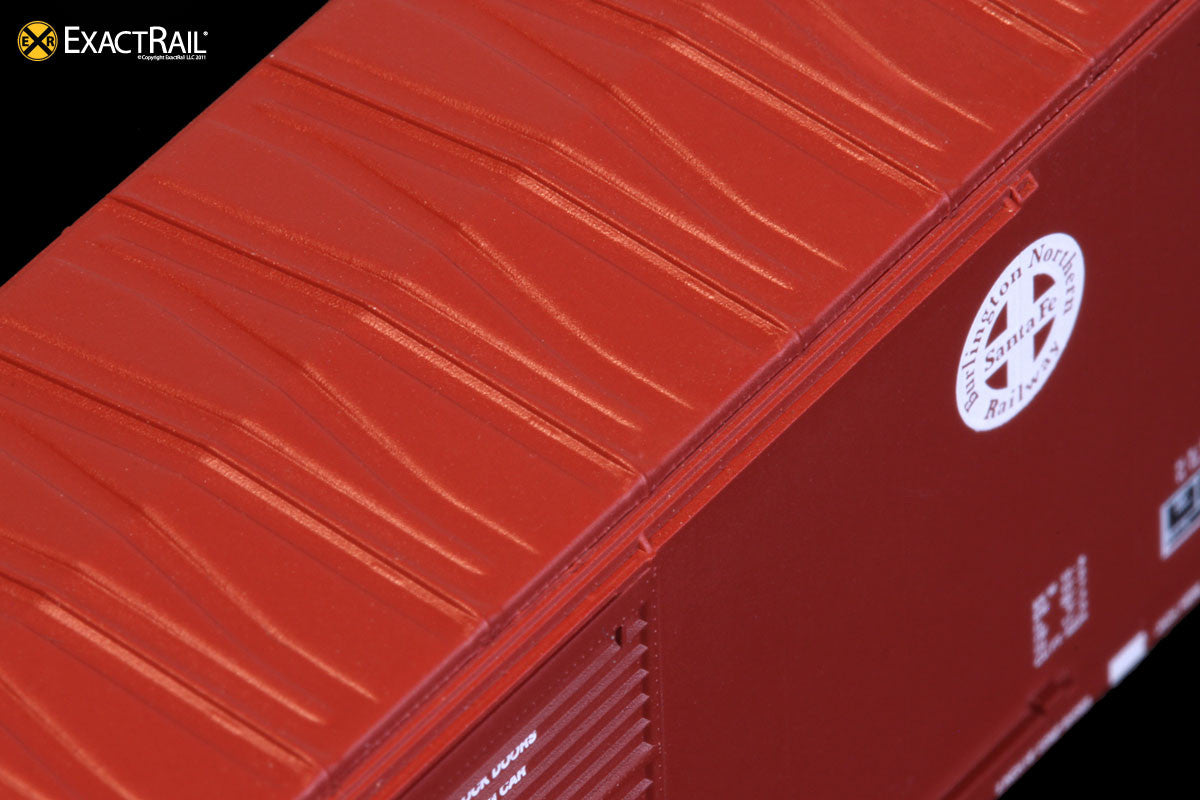 HO Scale: Gunderson 5200 Box Car - BNSF - ExactRail Model Trains