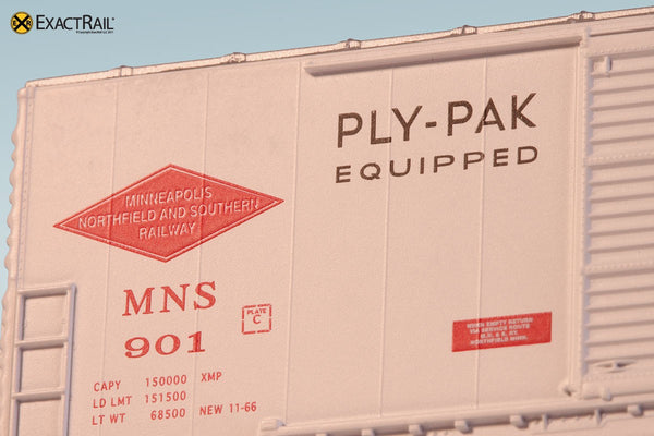 N Scale: Gunderson 5200 Box Car - MNS - ExactRail Model Trains