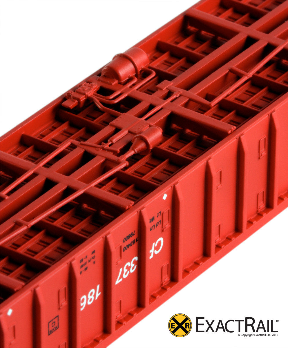 N Scale: CP Rail 65' Gondola - CP - ExactRail Model Trains
