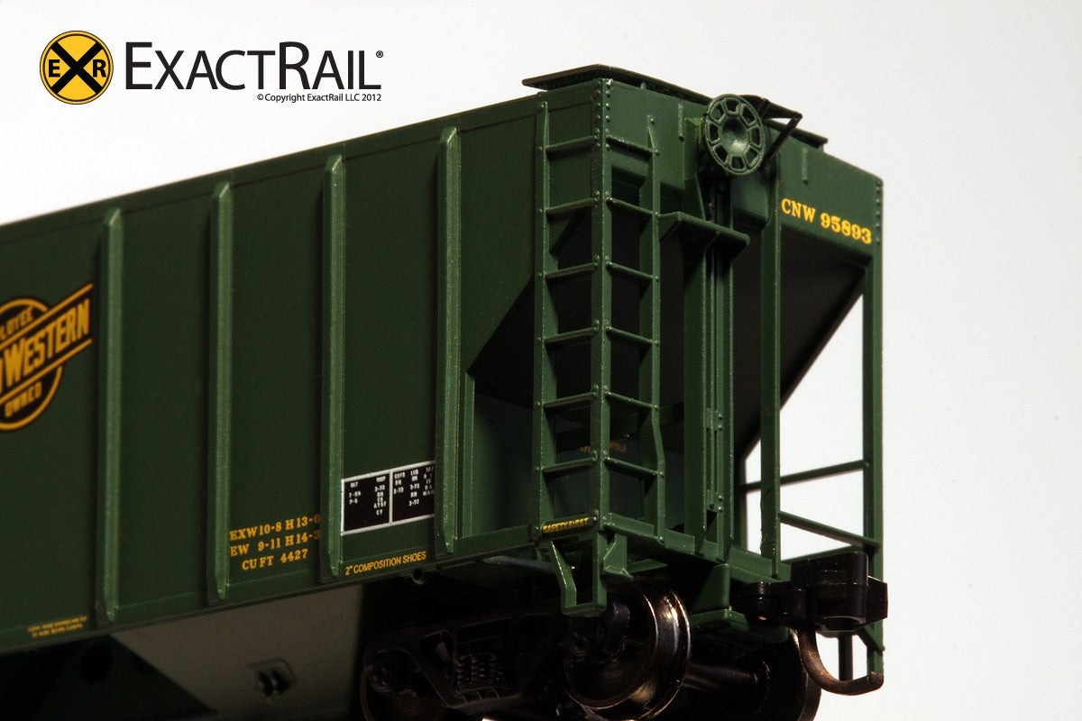 N Scale PS-2CD 4427 Covered Hopper | CNW | ExactRail - ExactRail Model ...