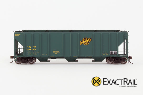 HO Scale: PS-2CD 4427 Covered Hopper - CNW - ExactRail Model Trains