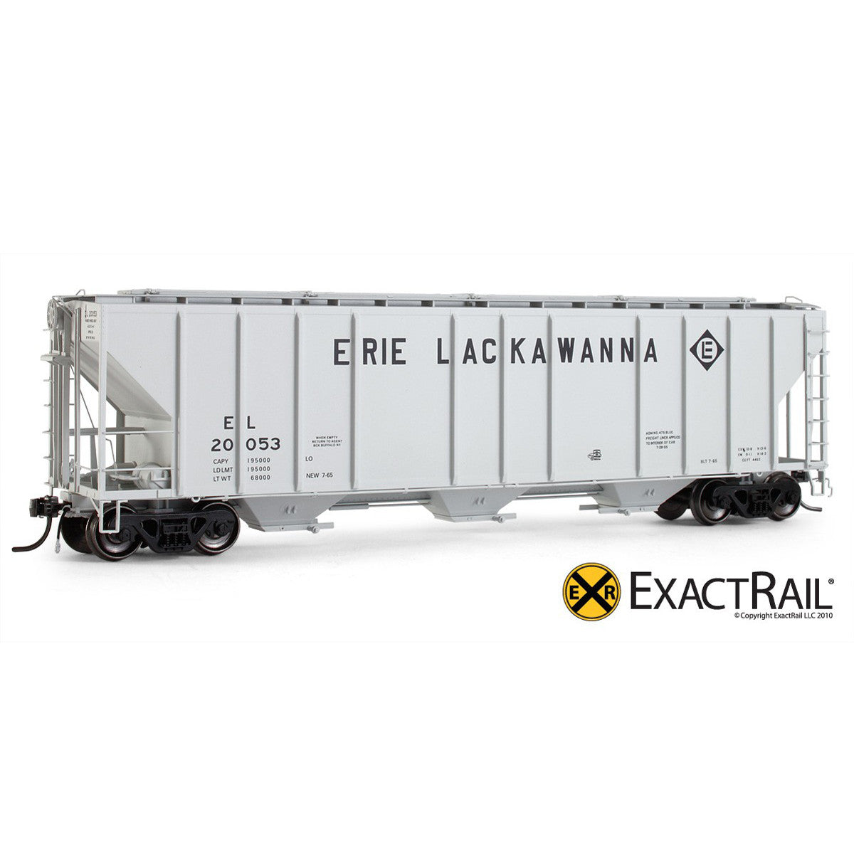 ExactRail HO PS-2CD 4427 Covered Hopper EL Model Train - ExactRail ...