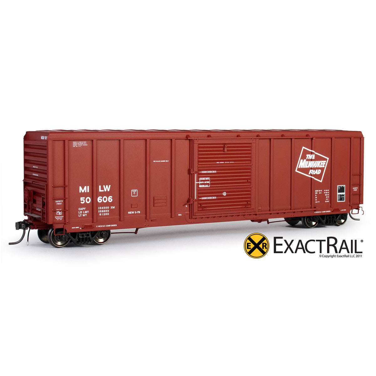 P-S 5344 Box Car - Model Freight Cars - HO Scale Trains - ExactRail ...