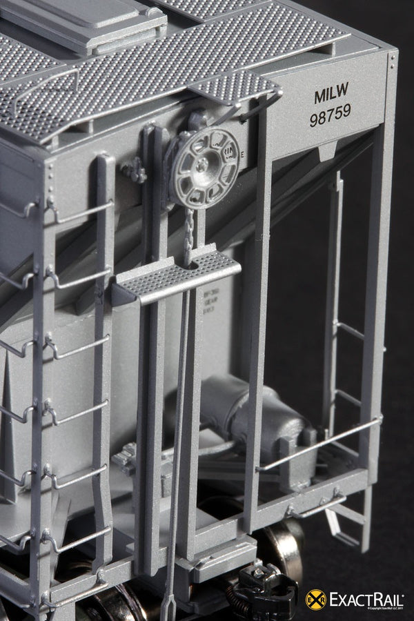 Milwaukee Magor 4750 Covered Hopper - Model Freight Cars - ExactRail ...