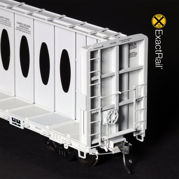 HO Scale: Thrall 63' Centerbeam Flat Car - Milwaukee Road - ExactRail ...