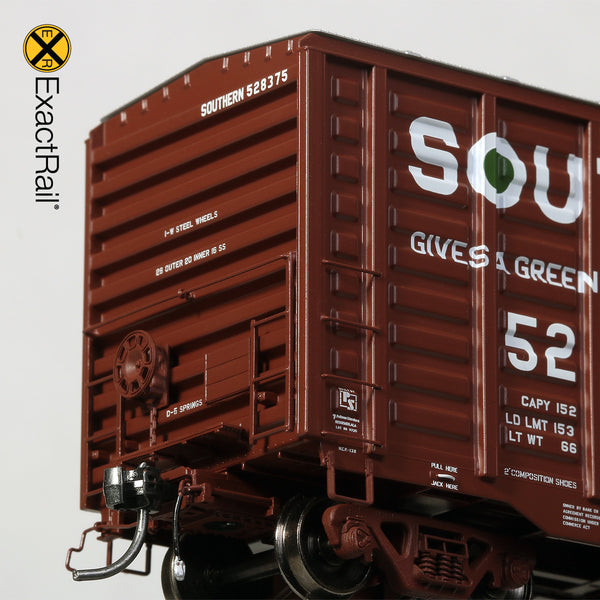 HO Scale: P-S 5277 "Waffle" Boxcar - SOU - 1971 'As Delivered' - ExactRail Model Trains