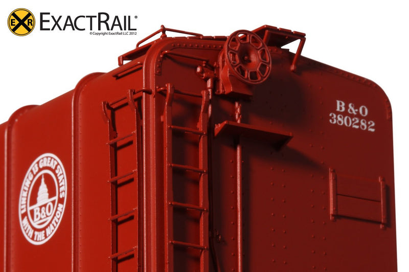 M-53 Wagontop Boxcar HO | B&O Post War | ExactRail - ExactRail Model Trains