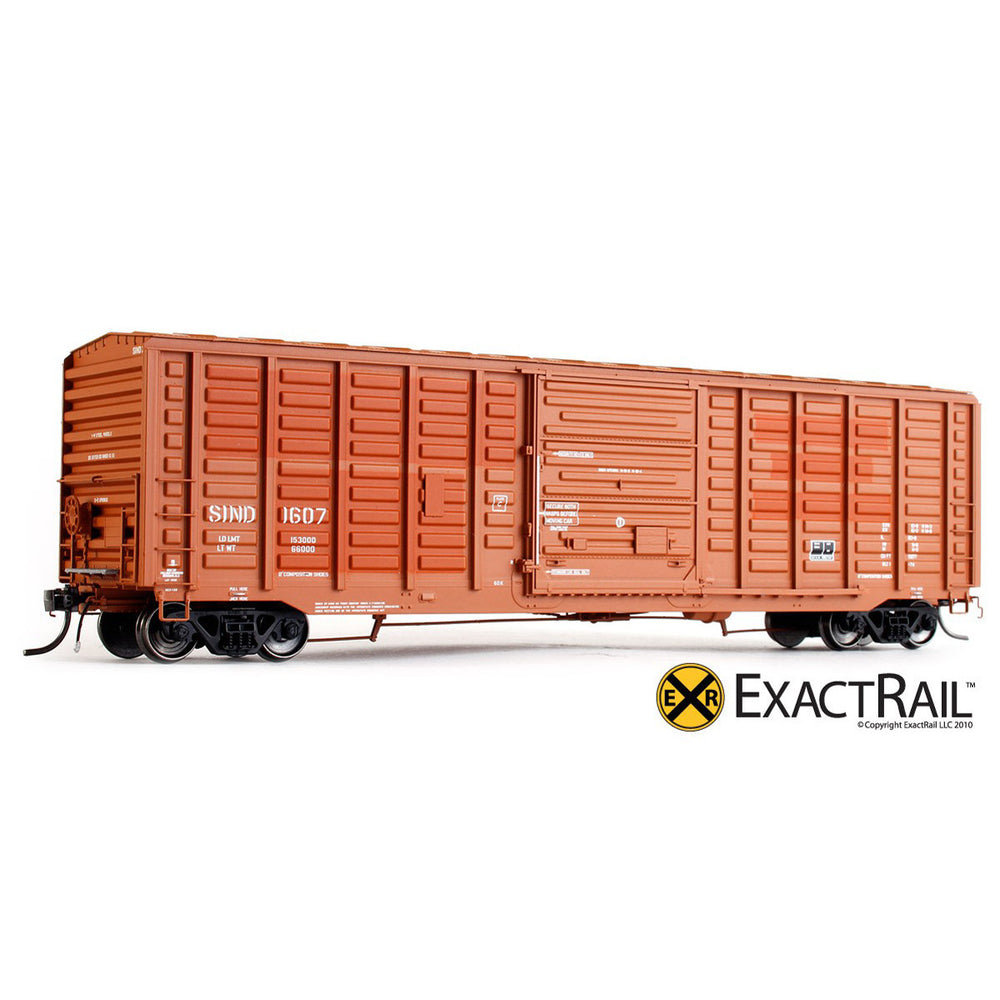 HO Scale Model PS 50' Waffle Boxcar | SIND | ExactRail - ExactRail Model Trains