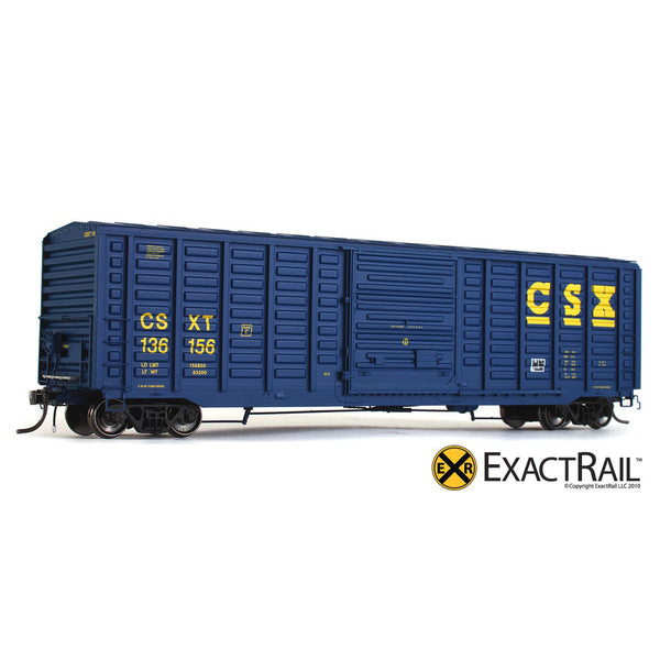 HO Scale Model PS 50' Waffle Boxcar | CSXT | ExactRail - ExactRail ...