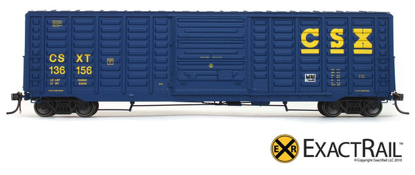 HO Scale Model PS 50' Waffle Boxcar | CSXT | ExactRail - ExactRail ...