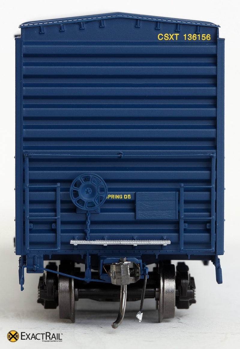 HO Scale Model PS 50' Waffle Boxcar | CSXT | ExactRail - ExactRail Model Trains