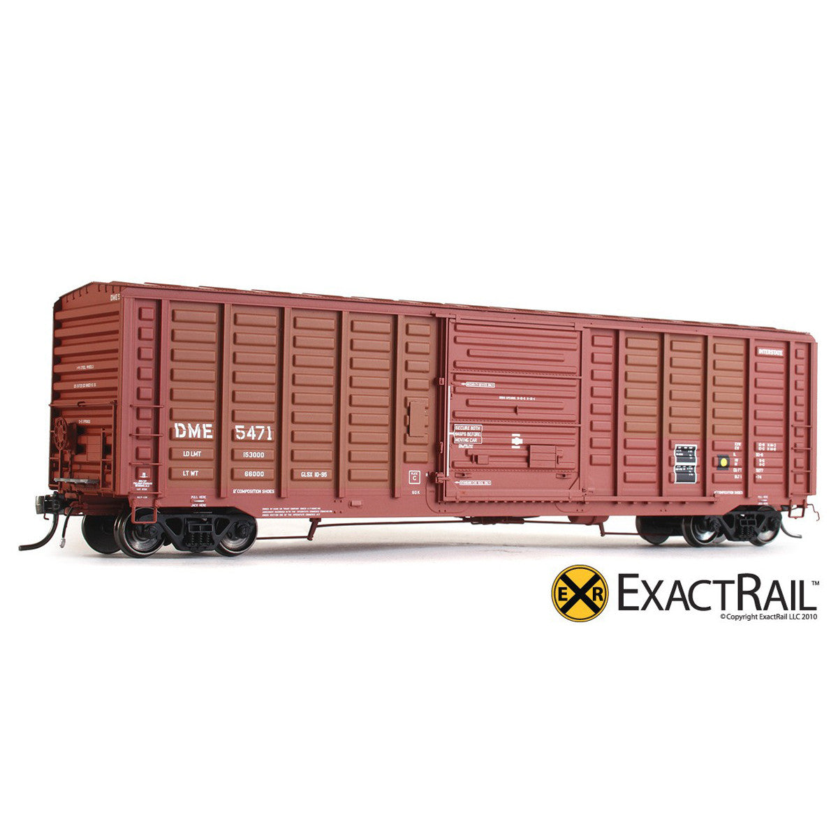 HO Scale Model PS 50' Waffle Boxcar | DME | ExactRail - ExactRail Model ...