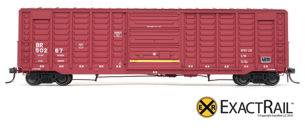 HO Scale Model PS 50' Waffle Boxcar | BR | ExactRail - ExactRail Model ...