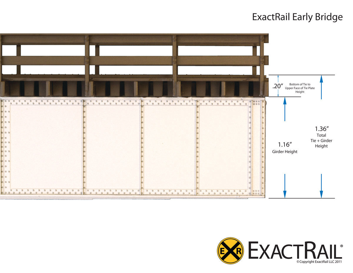 72' Deck Plate Girder Bridge Cable Handrail | ExactRail - ExactRail ...