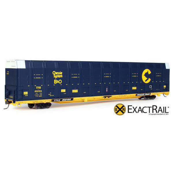 HO Scale: Vert-A-Pac Autorack - B&O - ExactRail Model Trains